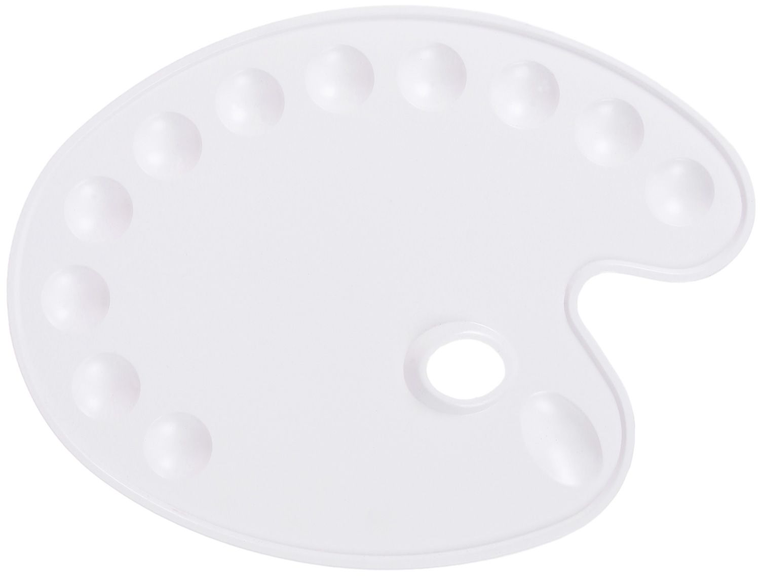 Овална пластмасова палитра за рисуване - store.bg