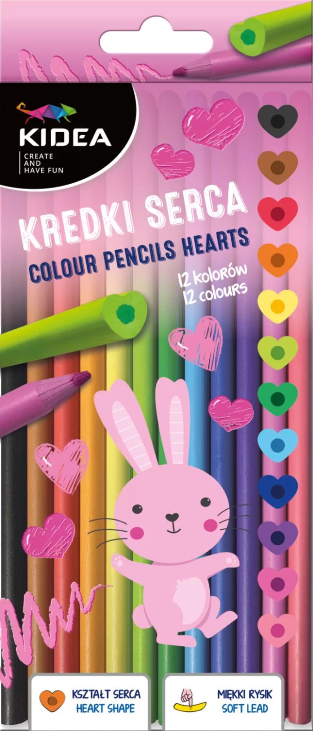 Цветни моливи 12 цвята Kidea - store.bg