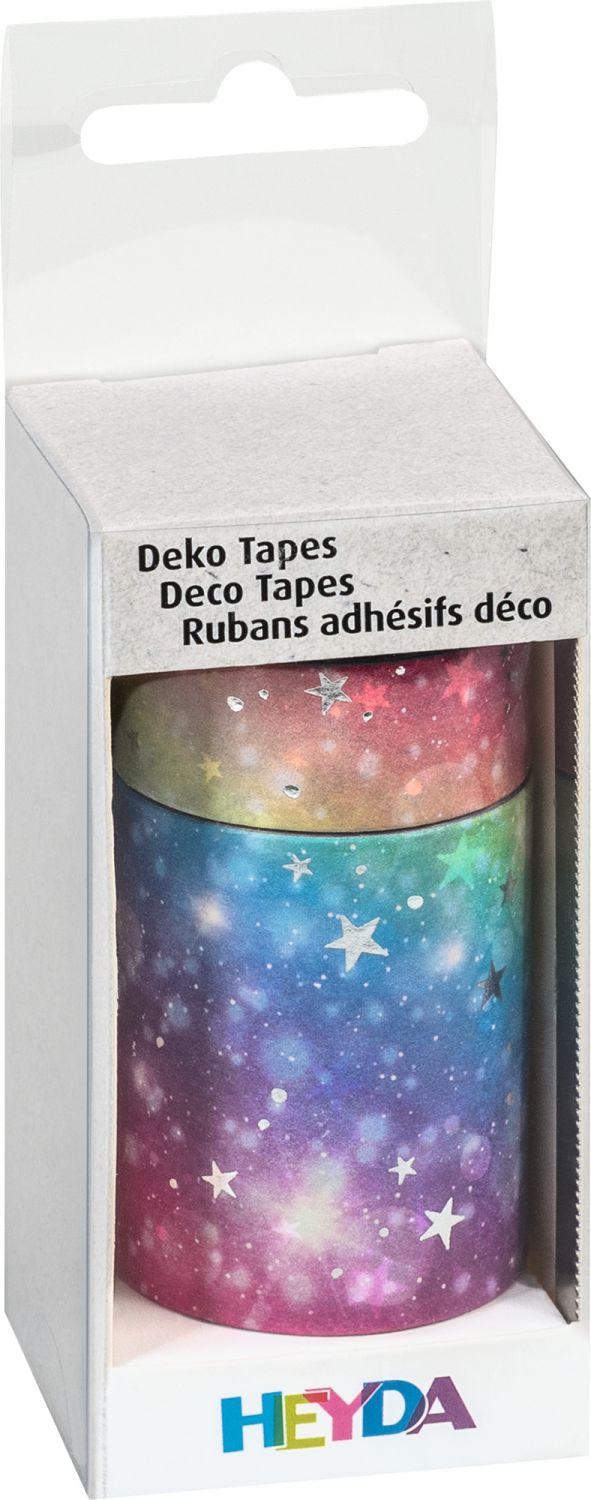 Декоративни самозалепващи ленти Дъга със звезди Heyda - store.bg
