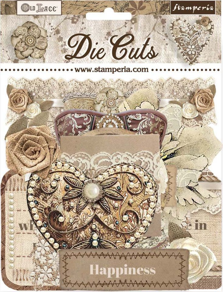 Фигурки от картон за декорация Old lace Stamperia - store.bg