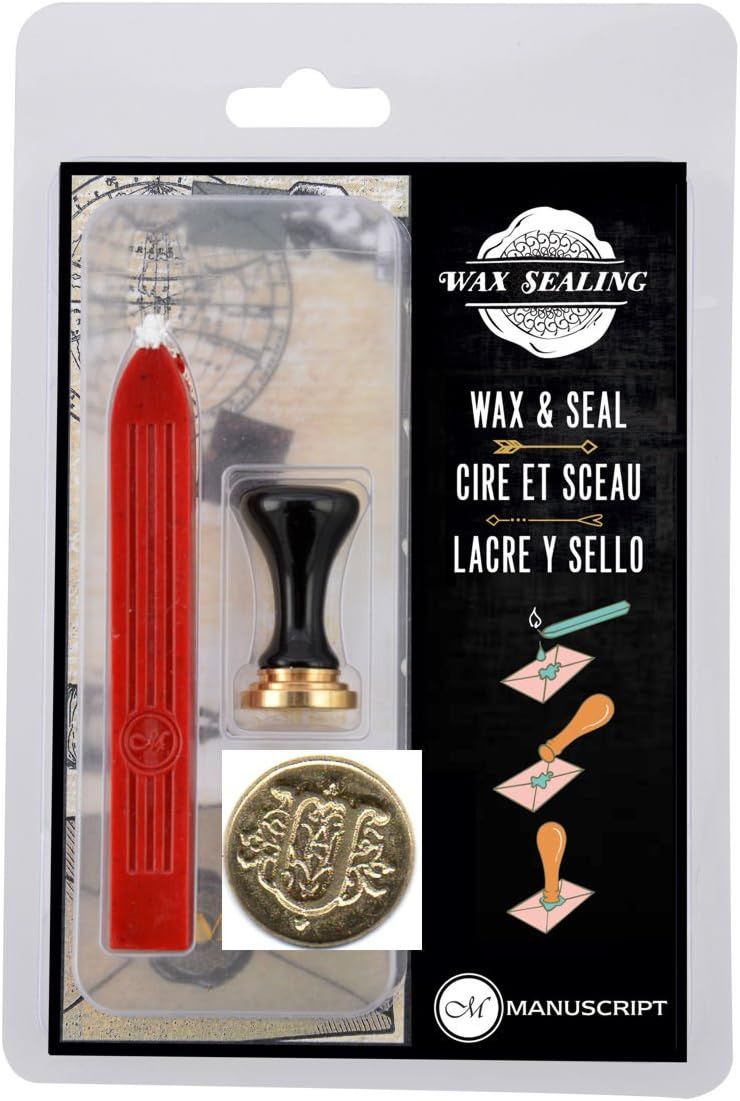 Метален печат за восък латинска буква Manuscript - store.bg